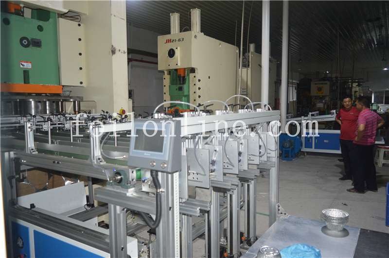Automatic Aluminum Foil Container Making Machine H Type 80Ton