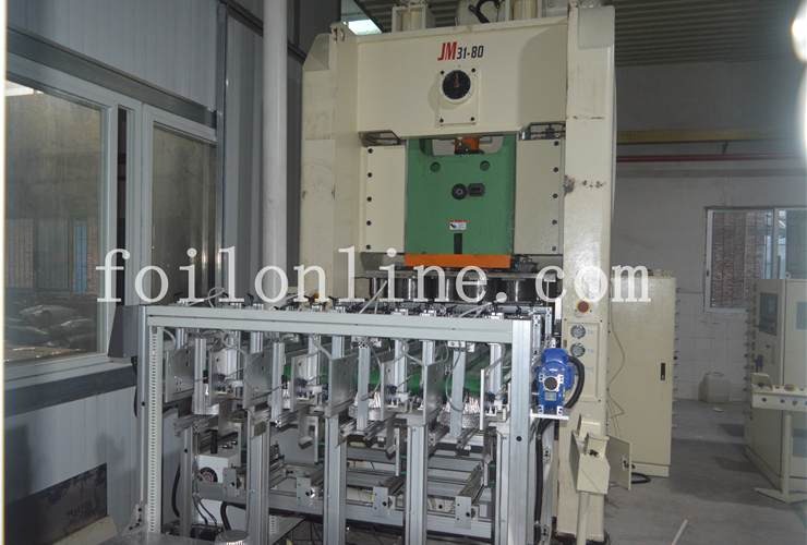 Automatic Aluminum Foil Container Making Machine H Type 80Ton
